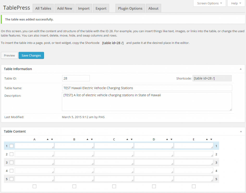 WordPress WikiHow to Use TablePress | WordPress Wiki